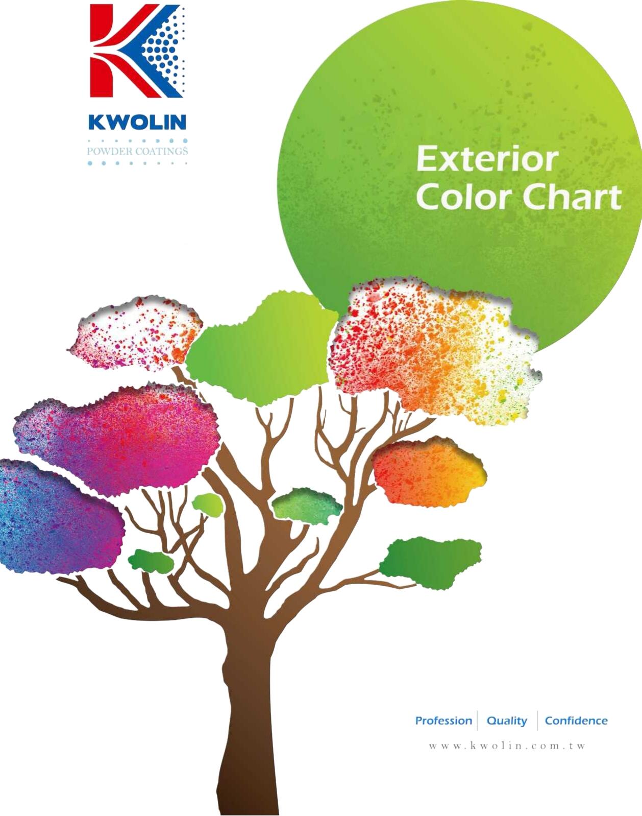 Exterior powder coating color chart