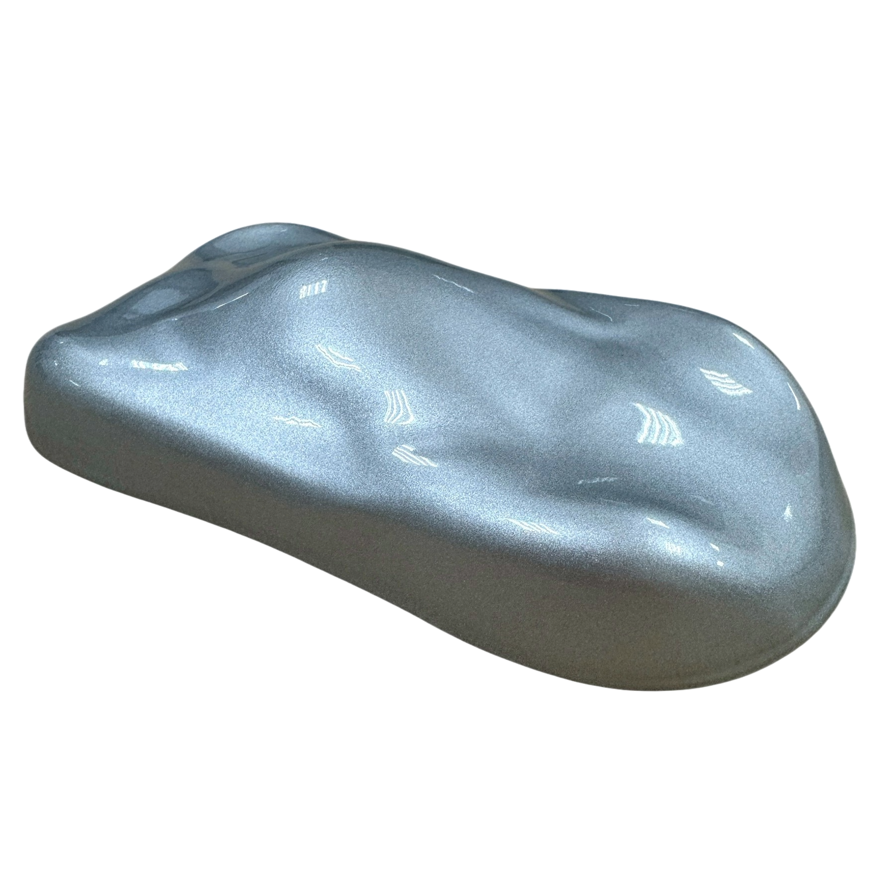 KWOLIN- Arctic Silver Metallic with Acrylic Clear Top Powder Coating U ...